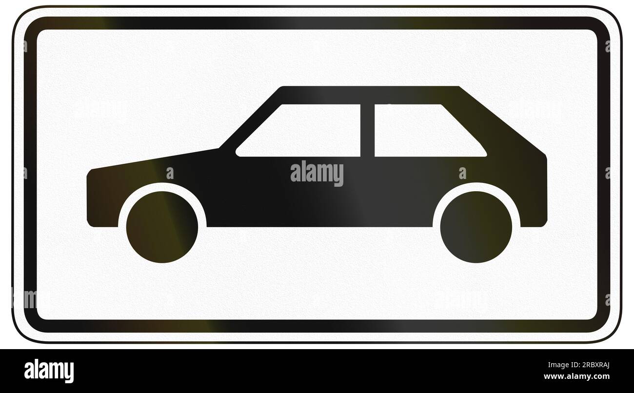 German traffic sign additional panel to specify the meaning of other ...
