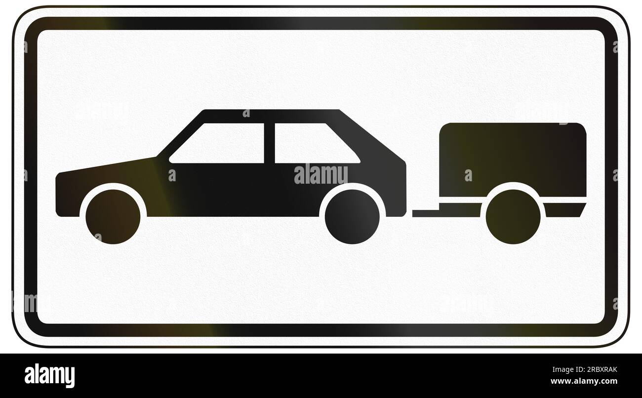 German traffic sign additional panel to specify the meaning of other ...