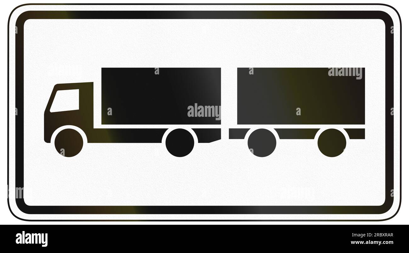 German traffic sign additional panel to specify the meaning of other ...