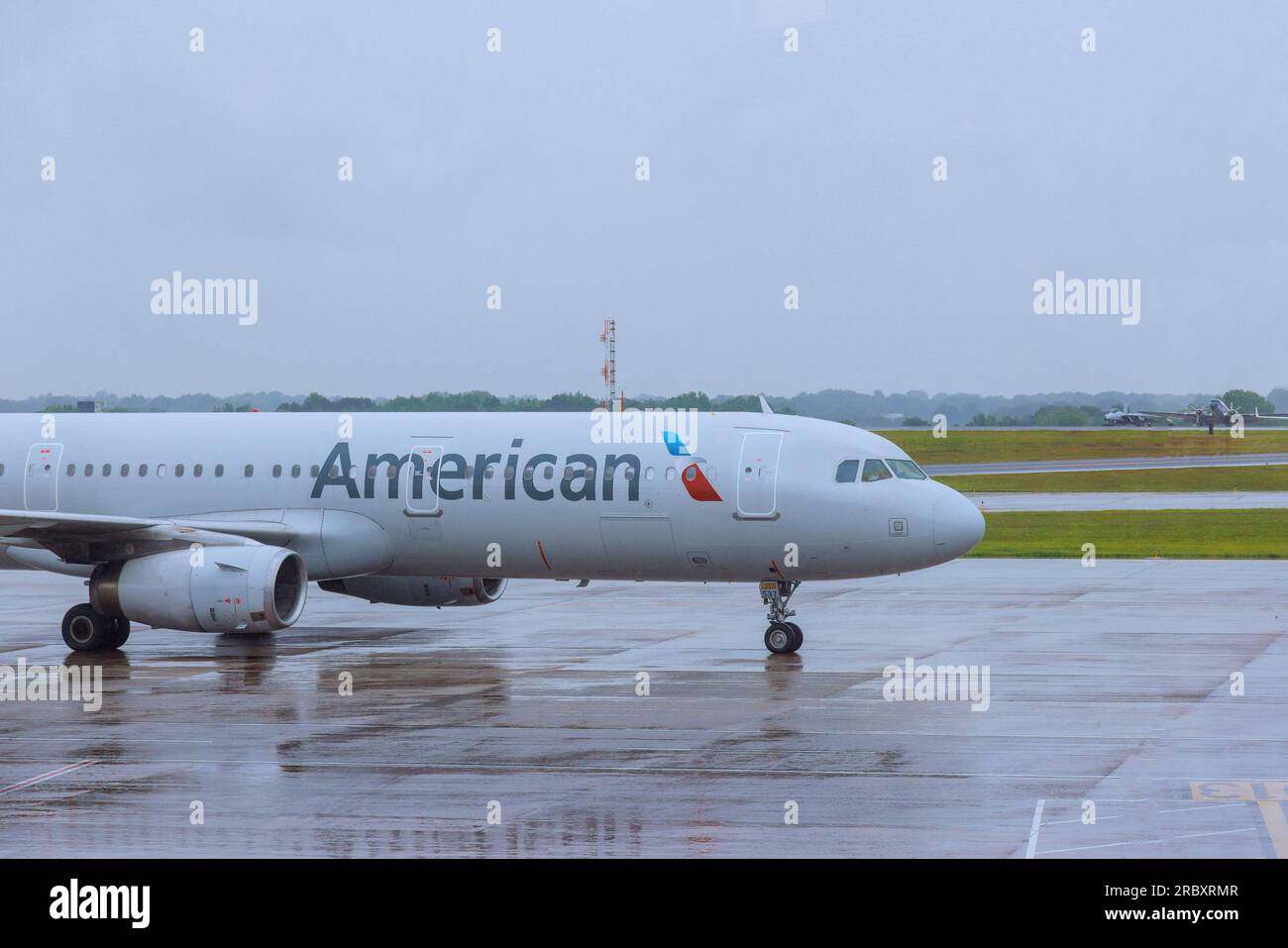 26 April Charlotte Airport NC USA American Airlines aircraft has been ...