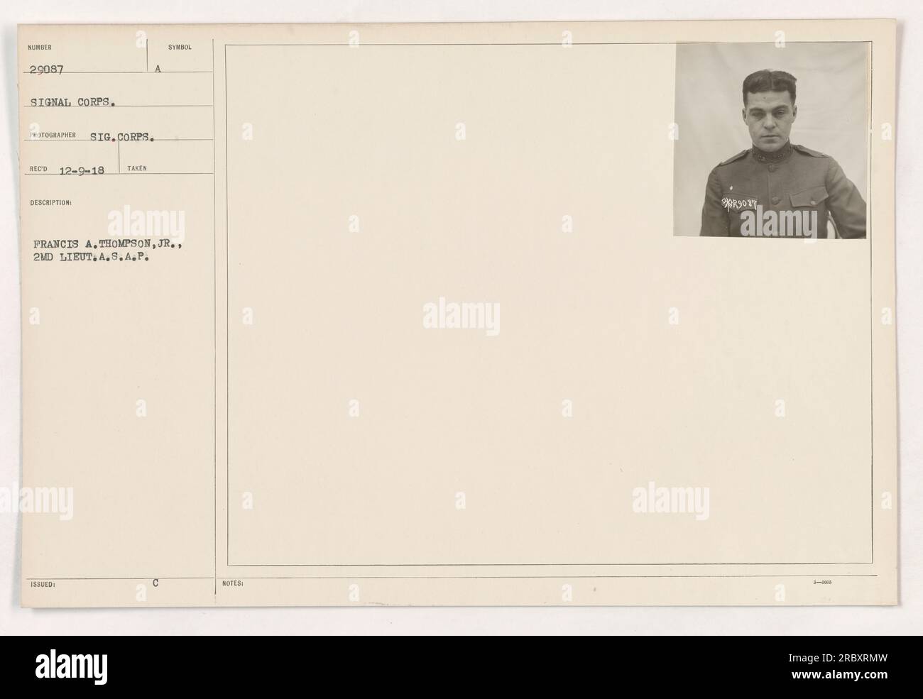 A photograph taken by Signal Corps photographer Reed on December 9 ...