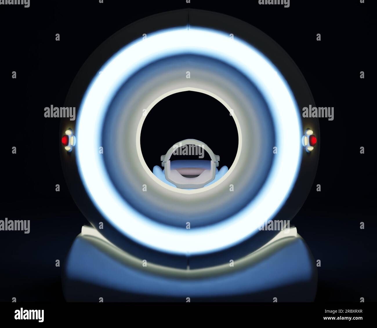 Back side of MRI SCANNER - Magnetic resonance imaging device in ...