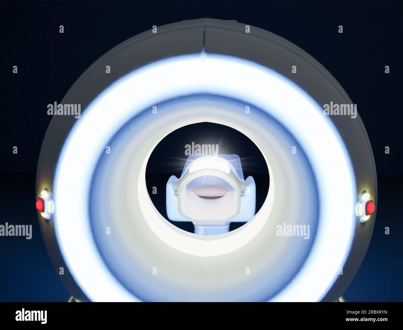 Back side of MRI SCANNER - Magnetic resonance imaging device in ...