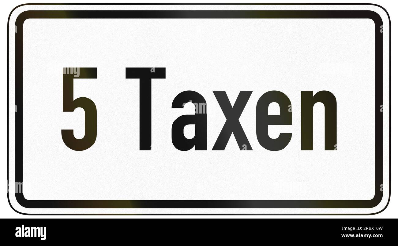 German traffic sign additional panel to specify the meaning of other ...