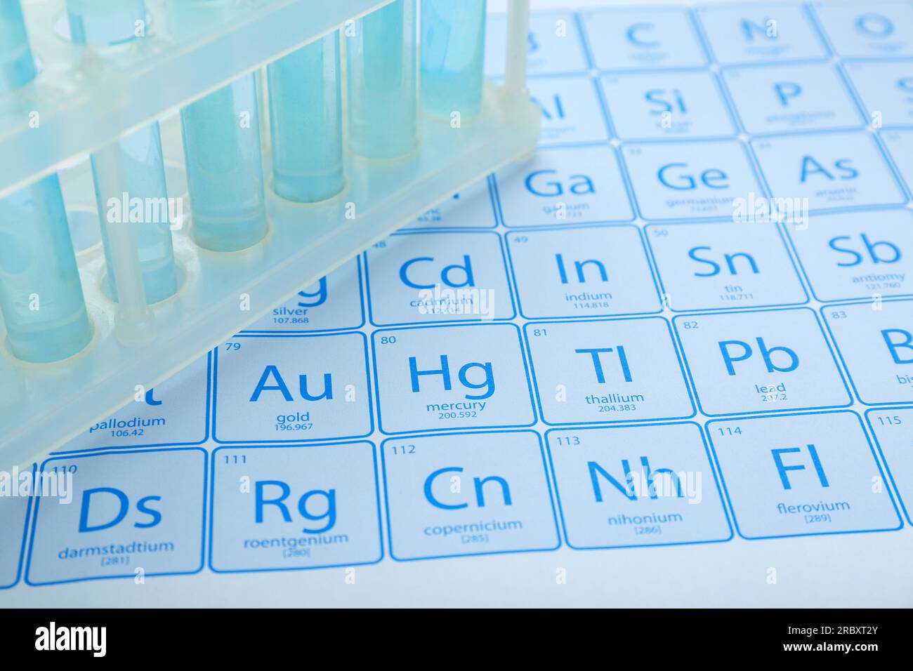 Periodic table of elements in lab hi-res stock photography and images ...