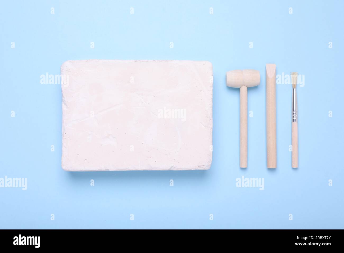 Educational toy for motor skills development. Excavation kit (plaster ...