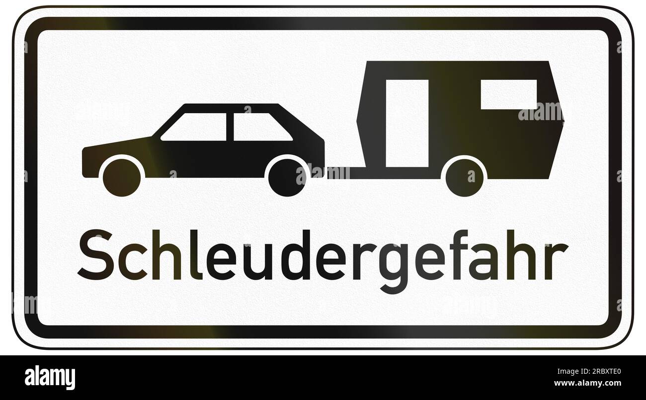 German traffic sign additional panel to specify the meaning of other ...