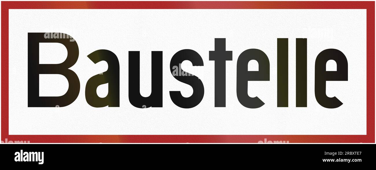 German traffic sign (design from 1937) additional panel to specify the ...