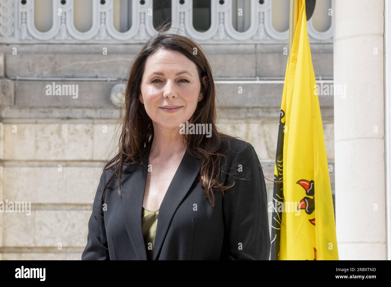 Brussels, Belgium. 11th July, 2023. Kristel Verbeke poses for the ...