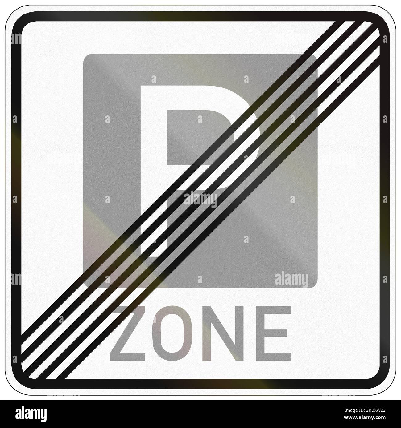 Parallel parking sign Cut Out Stock Images & Pictures - Alamy