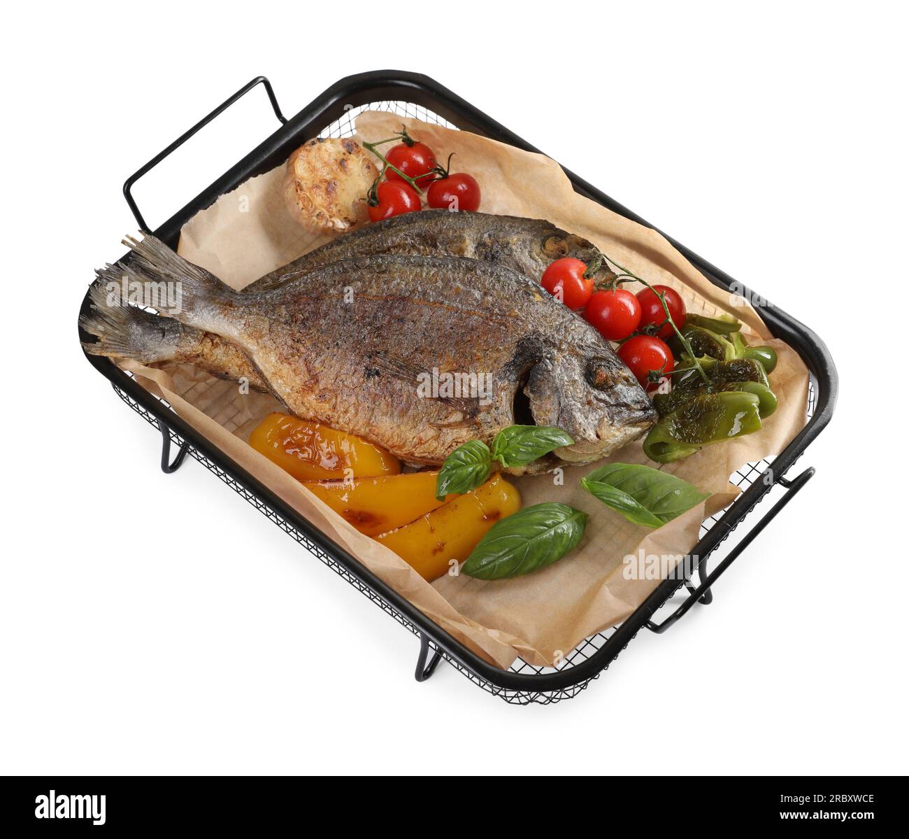 Delicious dorado fish basil hi-res stock photography and images - Alamy
