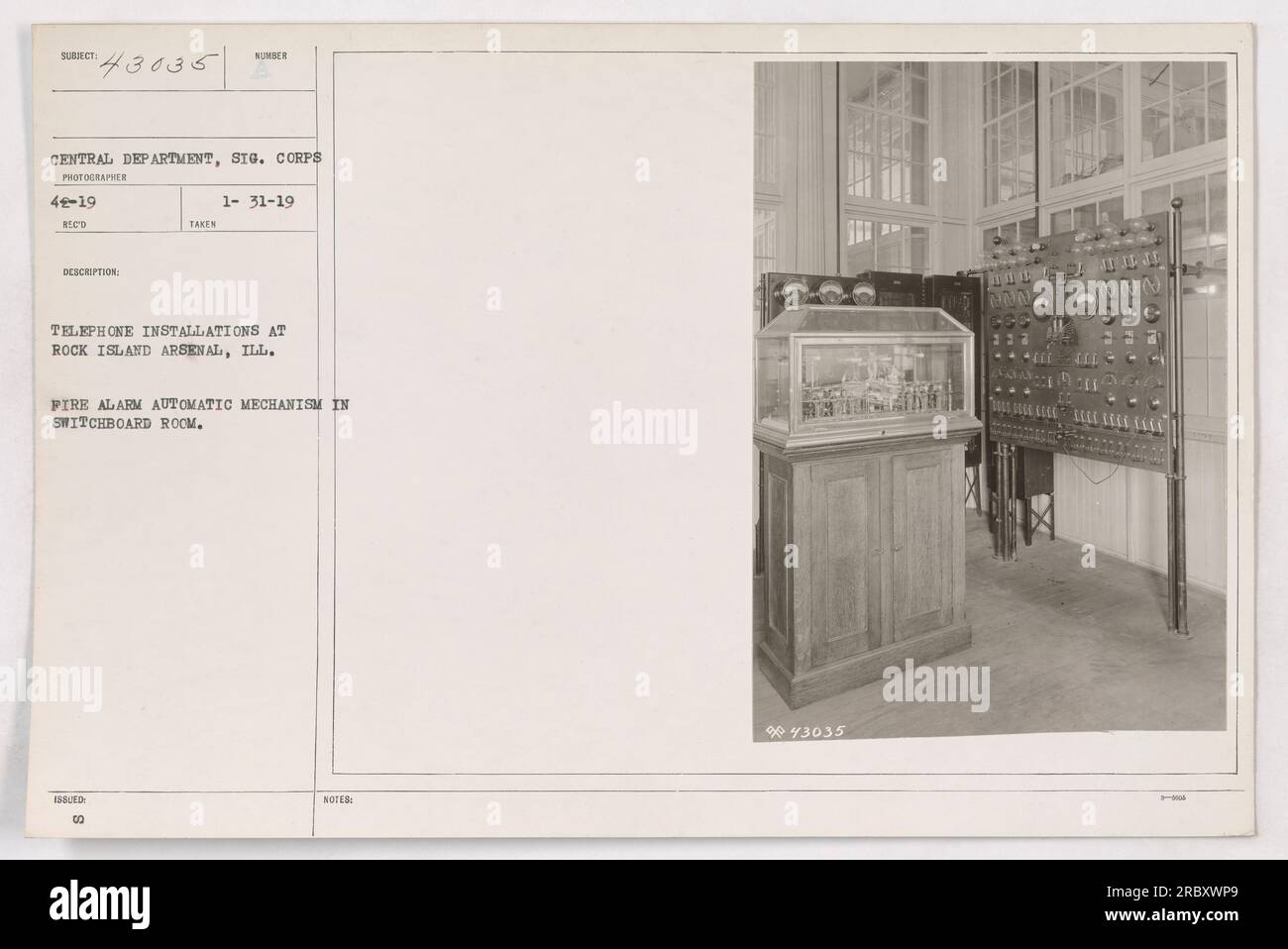 This photograph, numbered 111-SC-43035, was taken by a photographer ...