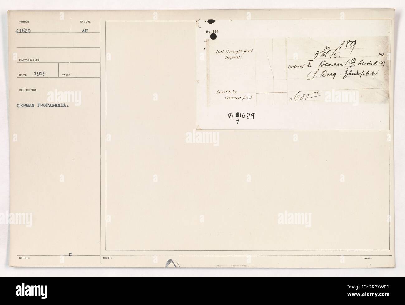 World war one visual documentation hi-res stock photography and images ...