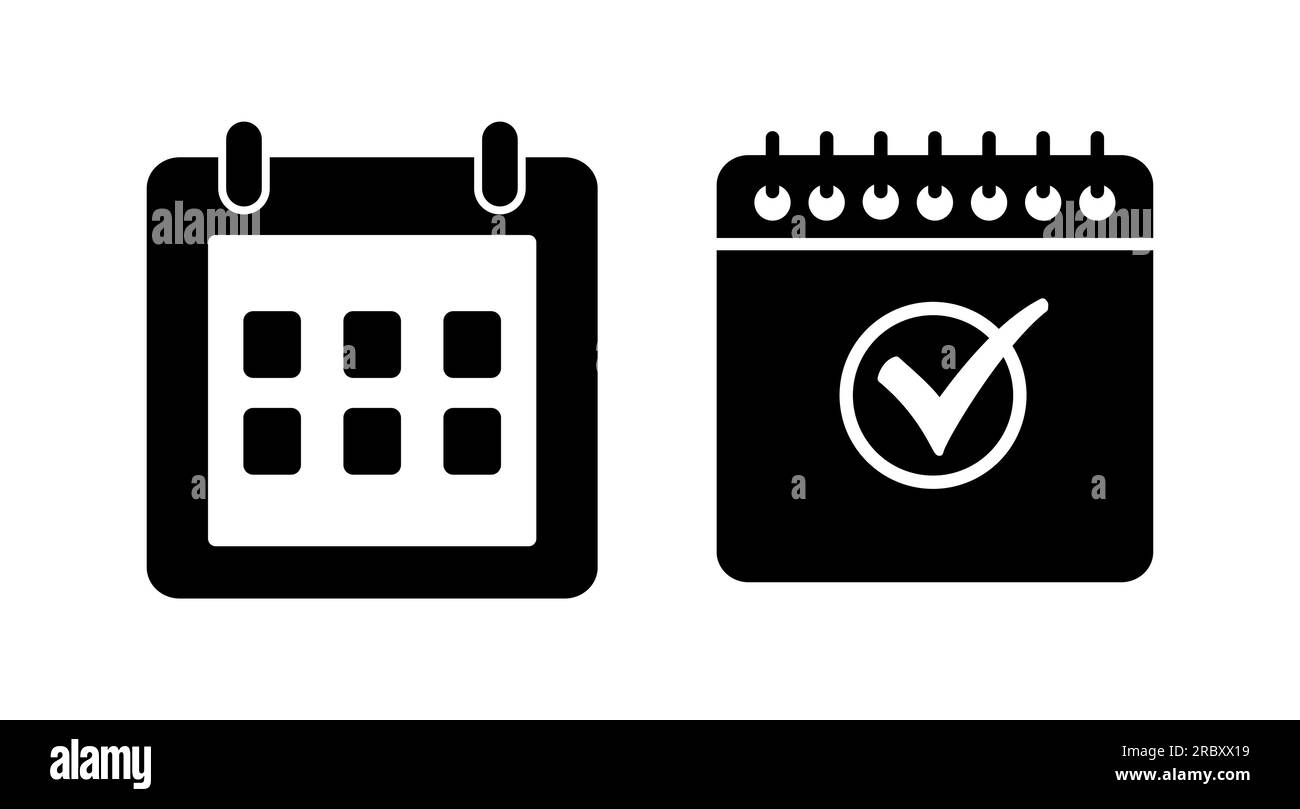 calendar icon vector. Calender symbol Stock Vector Image & Art - Alamy