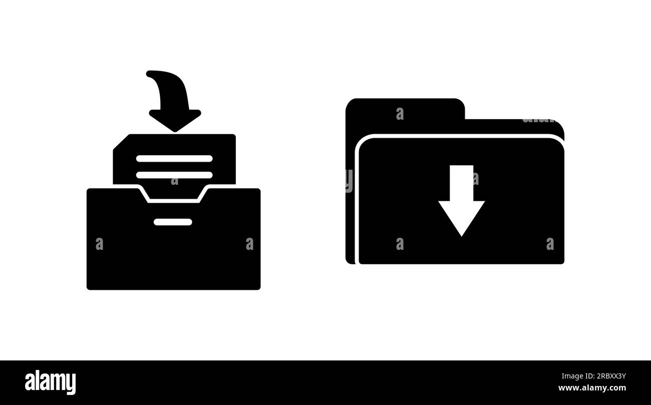 Archive icon vector. archive storage icon vector. folders icon Stock ...