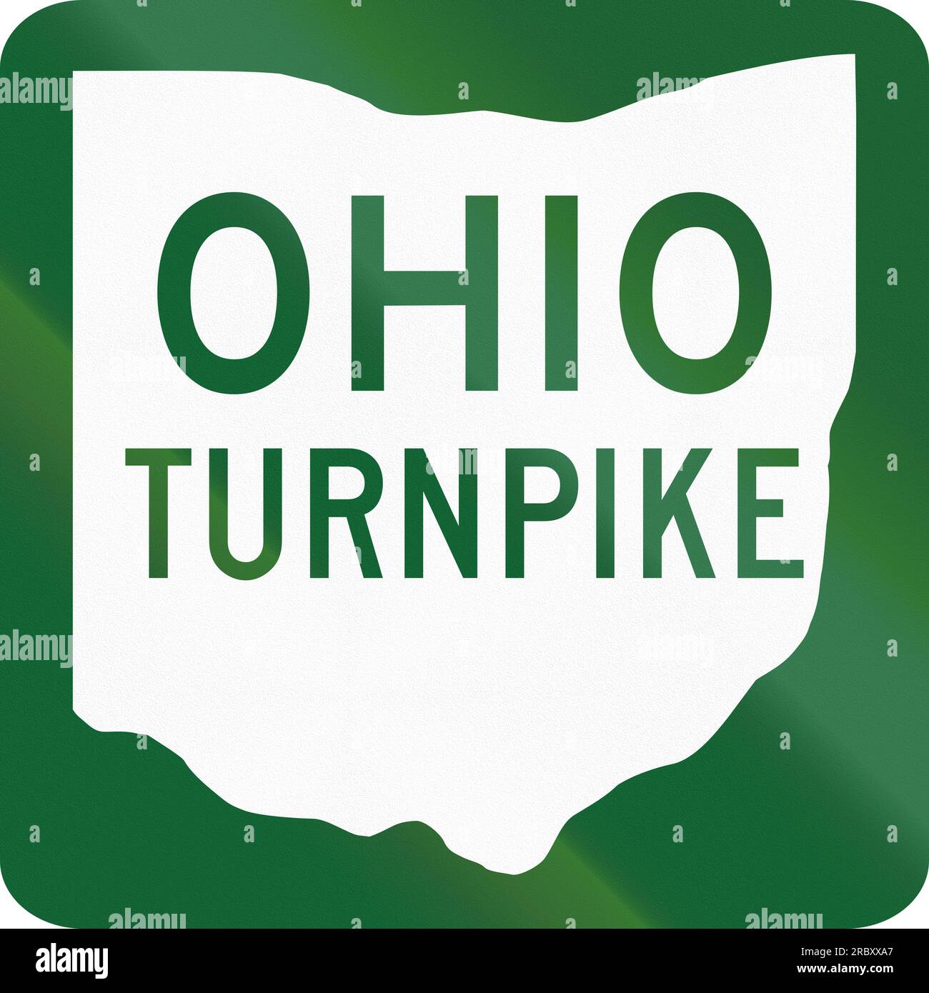 US road sign: Ohio Turnpike Stock Photo - Alamy
