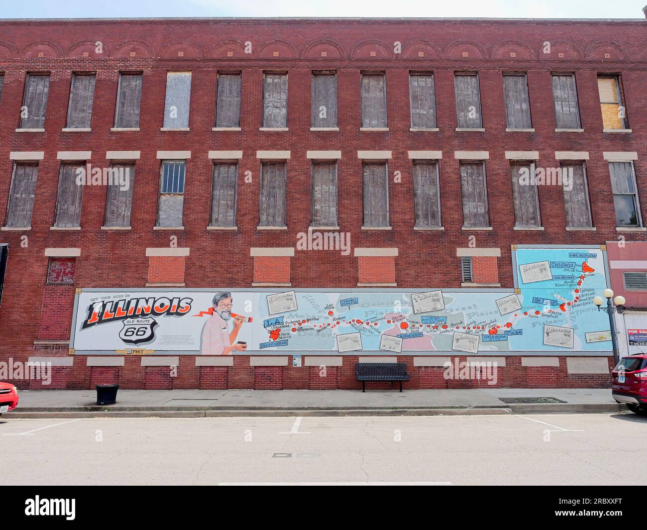 Pontiac, Illinois - June 29, 2023: Wonderful Historic Route 66 Town of ...