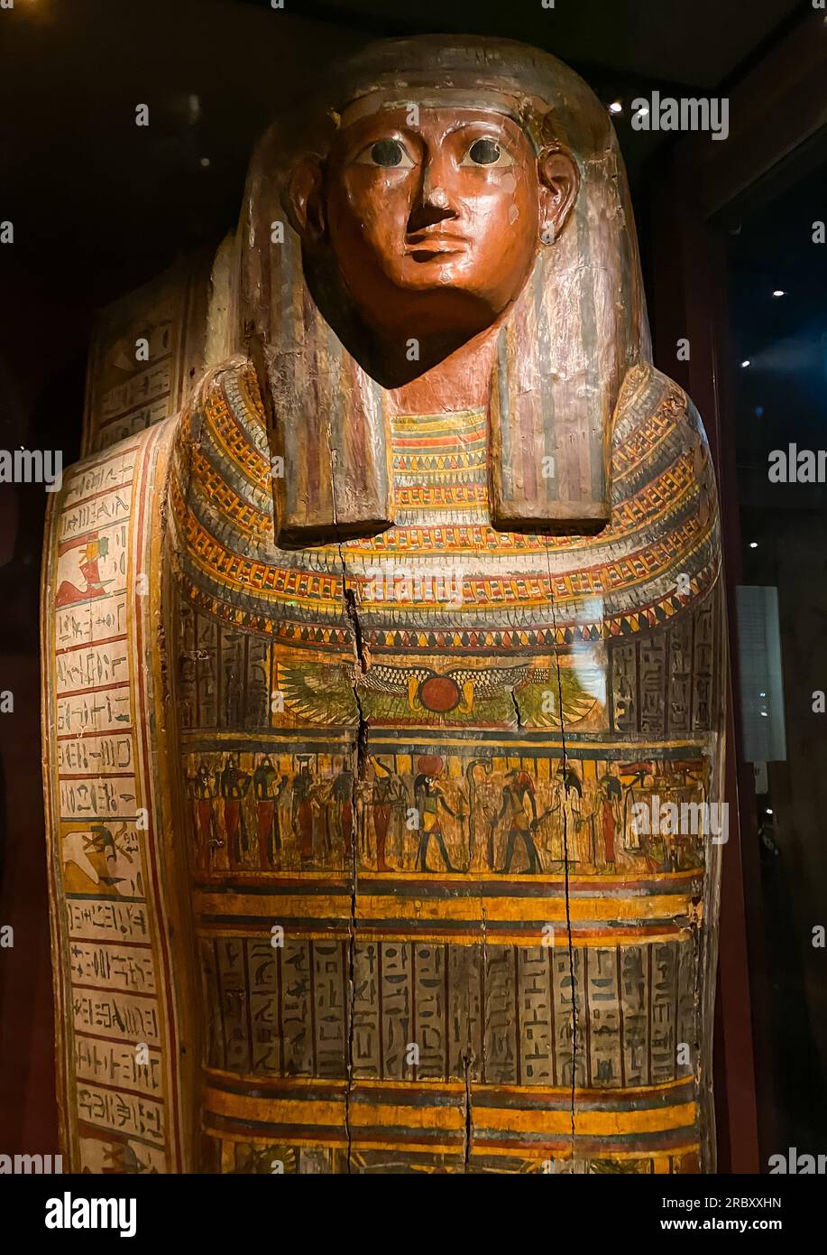 Stockholm, Sweden - June 11 2023: Egyptian Mummies and sarcophagus in ...