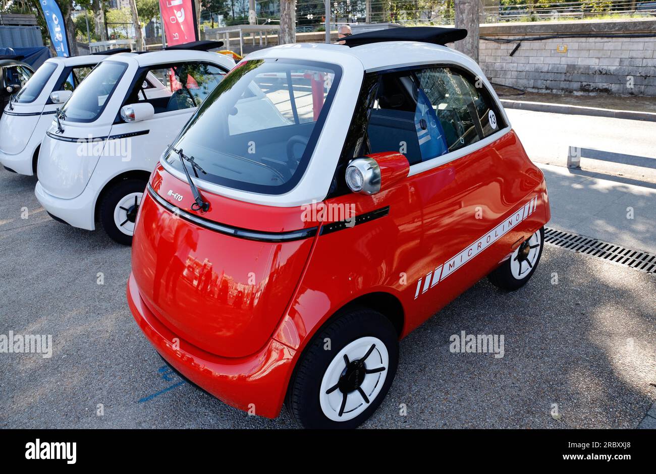 Paris, France. 11th July, 2023. Presentation of the Micro Electric Car ...