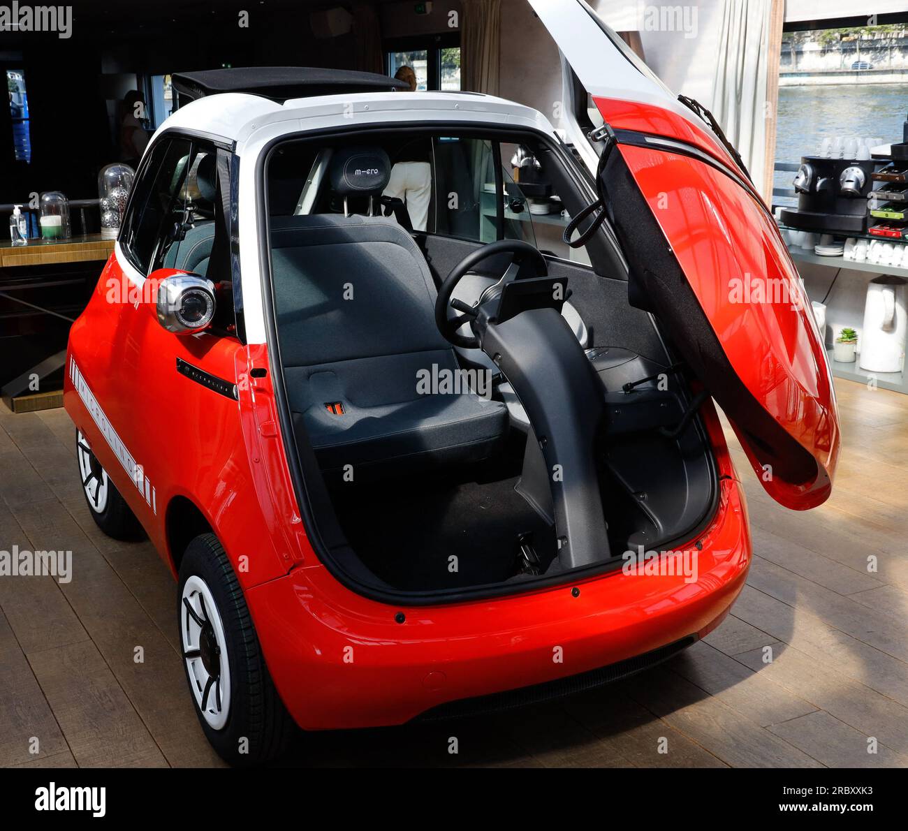 Paris, France. 11th July, 2023. Presentation of the Micro Electric Car ...