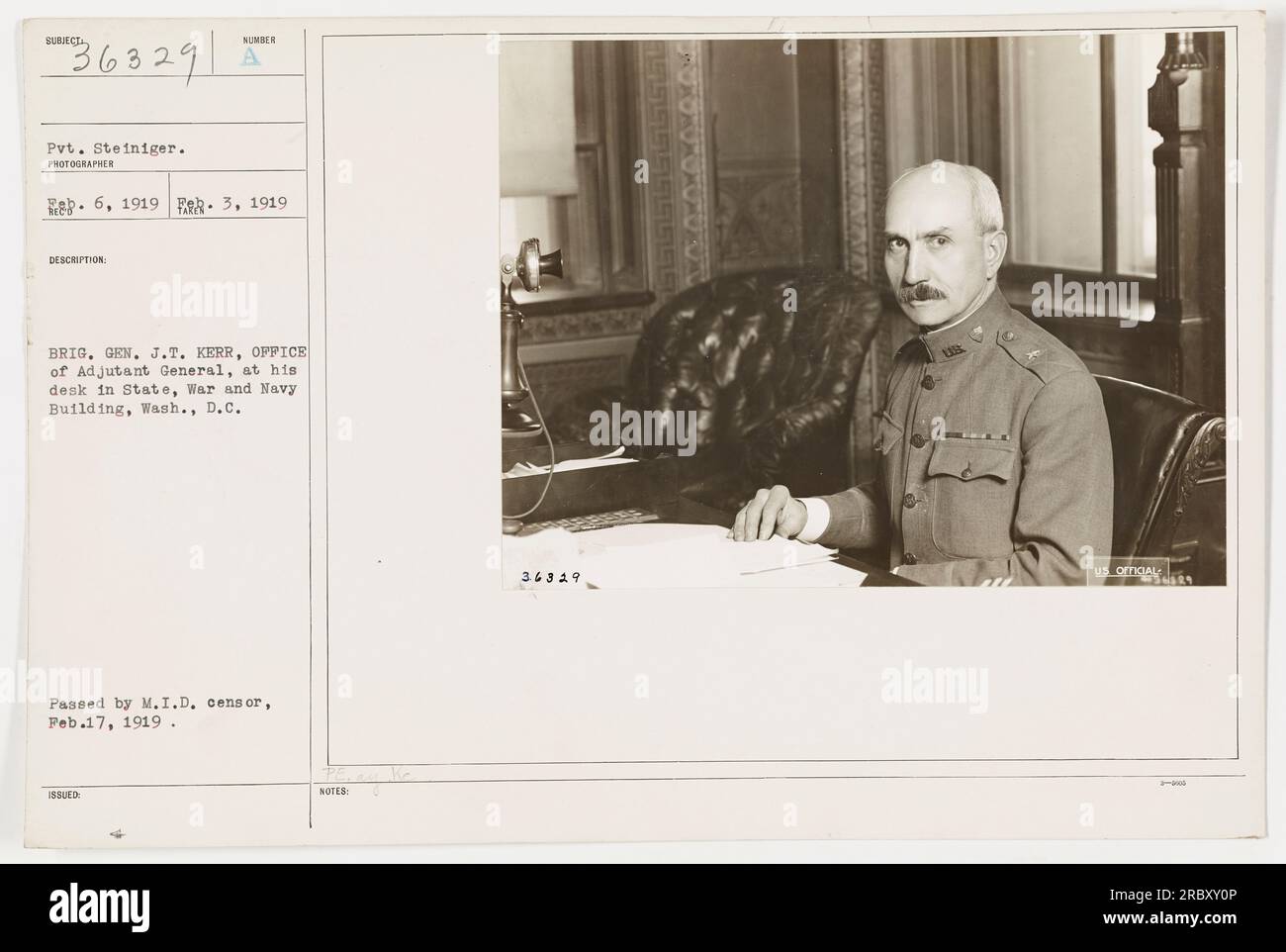 Gen j t kerr hi-res stock photography and images - Alamy