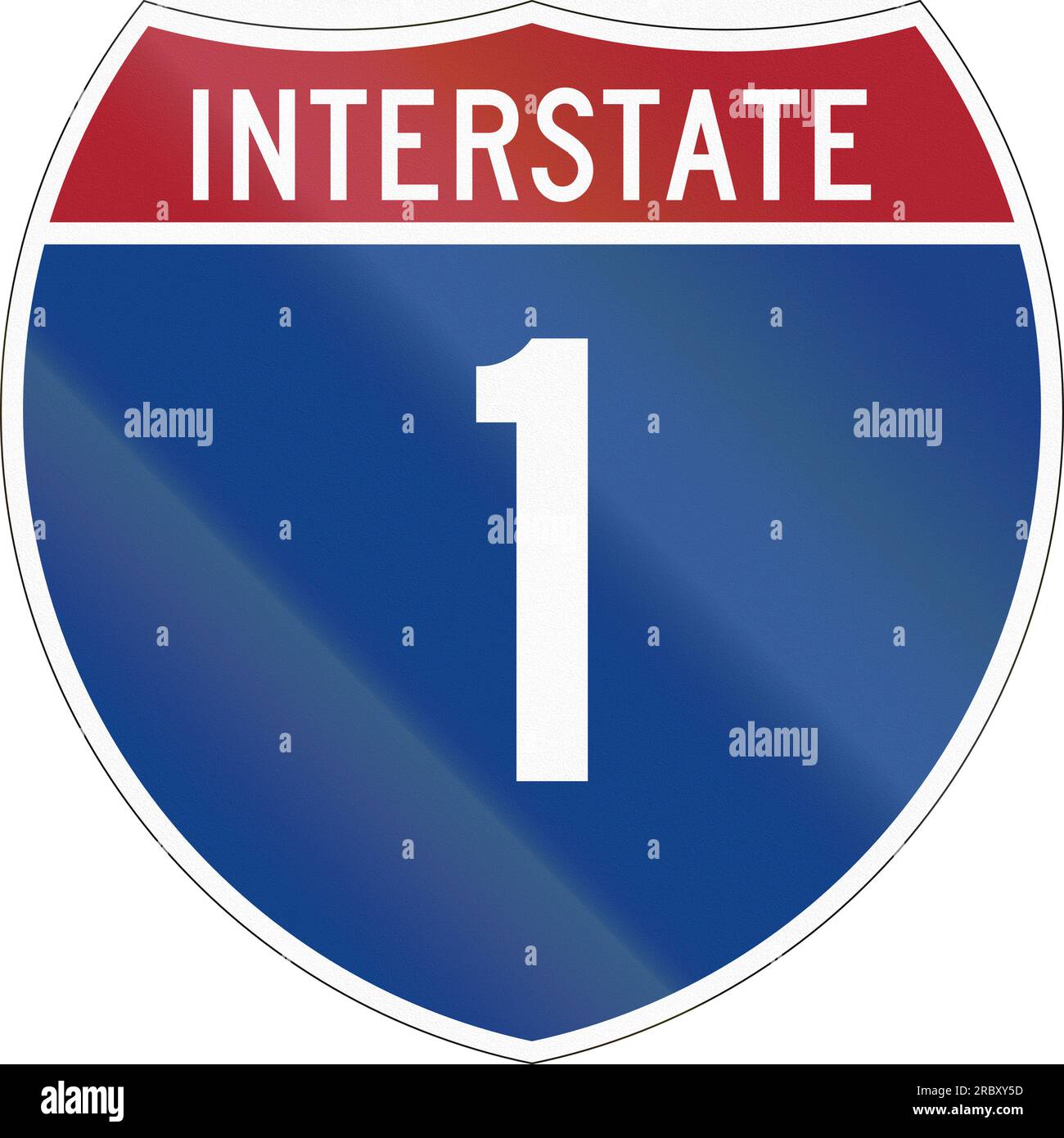 United States interstate route shield Stock Photo - Alamy