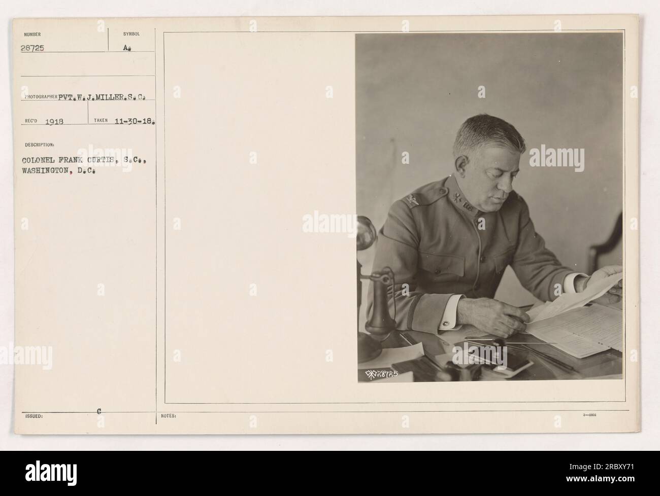 Colonel frank j miller hi-res stock photography and images - Alamy