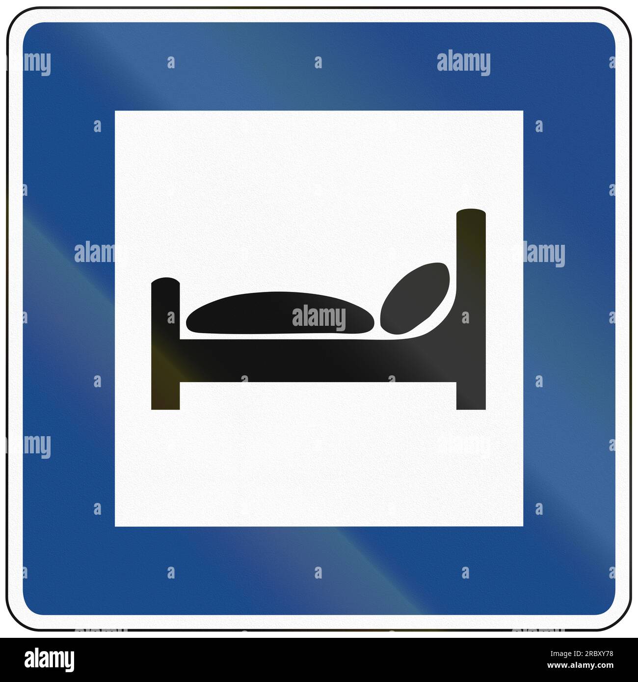 Blue square motorway sign hi-res stock photography and images - Alamy