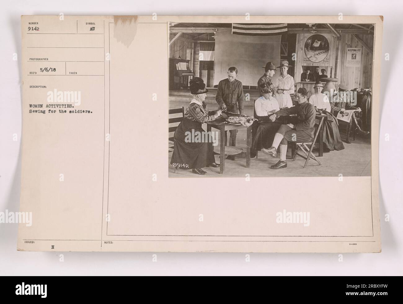 Soldiers during World War One sorting and packing supplies for shipment ...