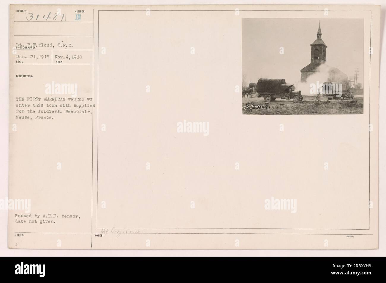 Beauclair during world war one hi-res stock photography and images - Alamy