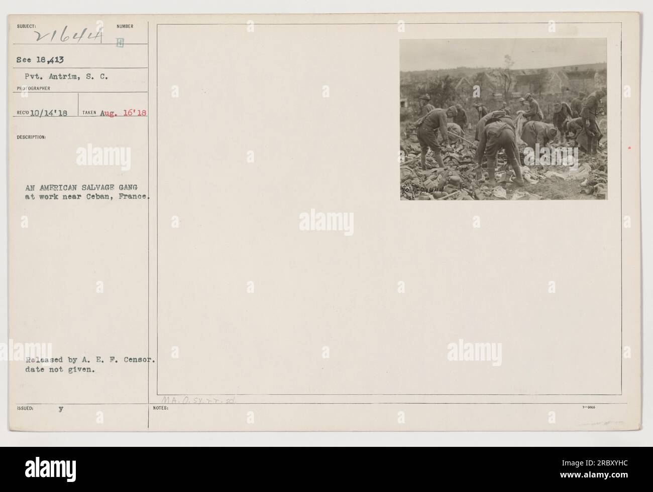 American army salvage operations hi-res stock photography and images ...