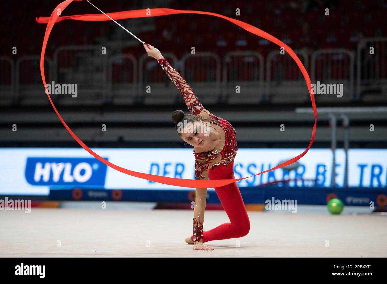 Anna SHENENKO, Bayer Leverkusen, bronze medal, 3rd place, action with the ribbon, gymnastics ...