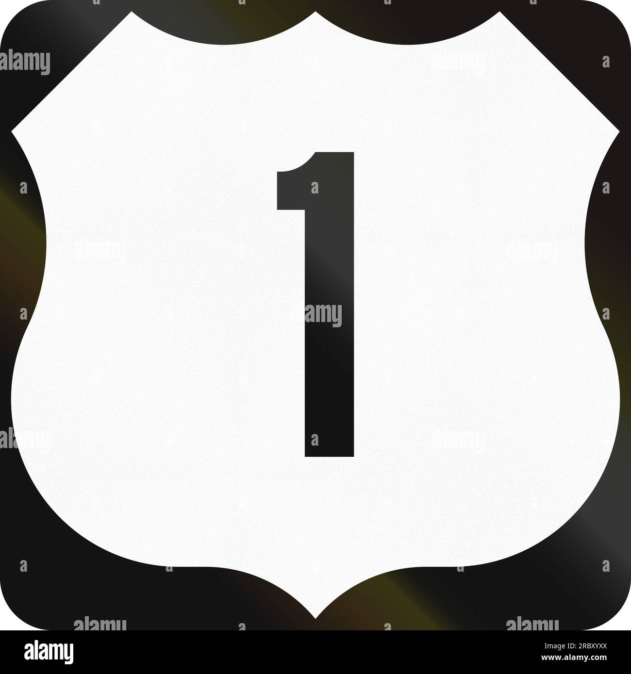 US route shield with road number Stock Photo - Alamy