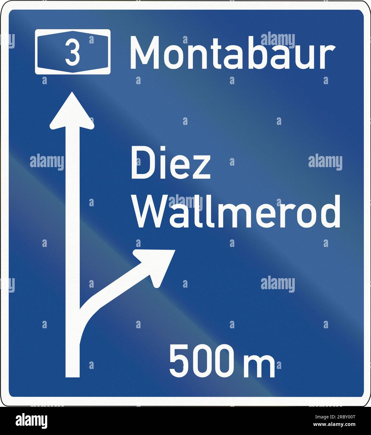 German direction sign on motorways Stock Photo - Alamy