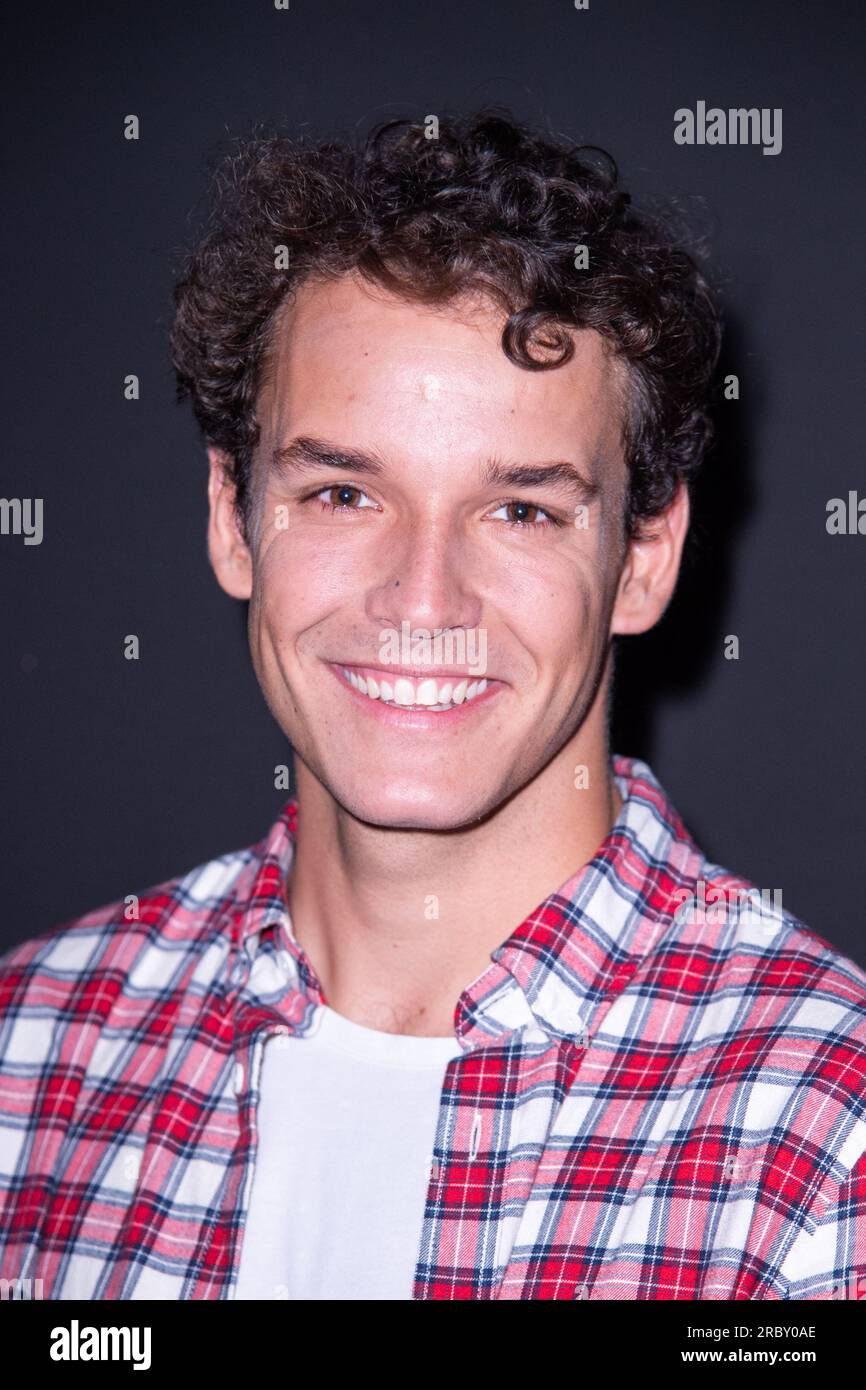 Paris, France. 11th July, 2023. Theo Curin assiste a la Conference de ...
