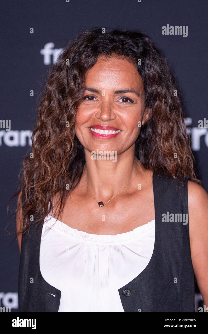 Laurence Roustandjee assiste a la Conference de Presse de rentree de ...