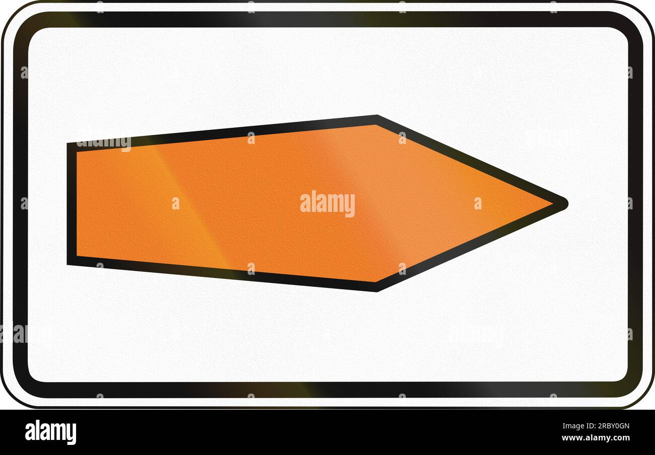 German sign for recommended route on motorways Stock Photo - Alamy