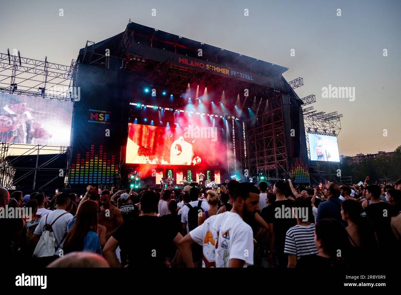 Milano, Italy. 10th July, 2023. Italian rapper and record producer ...