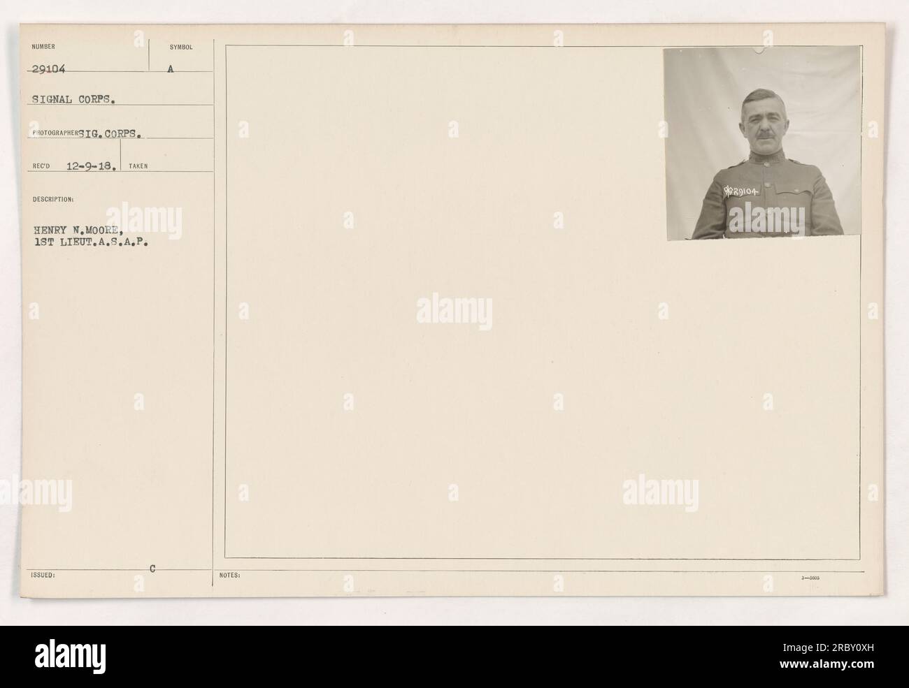 Soldiers of the American military, identified as Henry N. Moore, 1st ...
