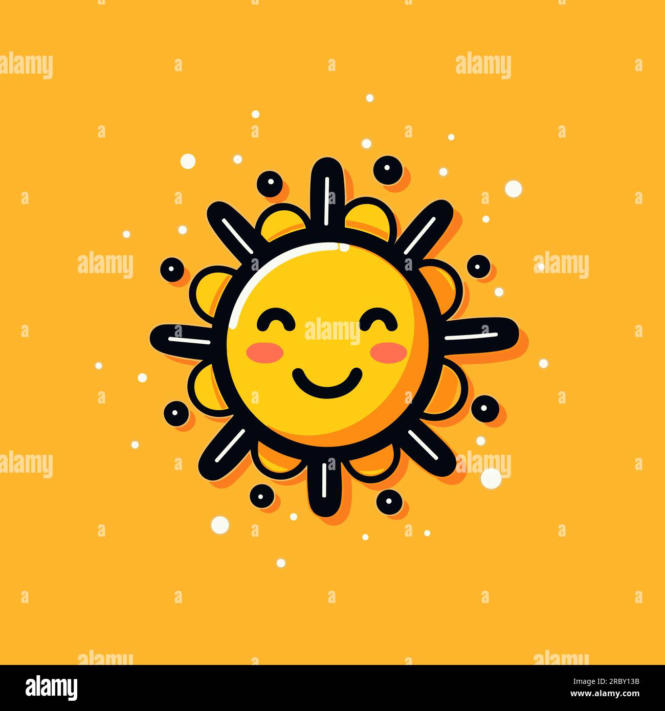 Face sun hand drawn clipart hi-res stock photography and images - Alamy