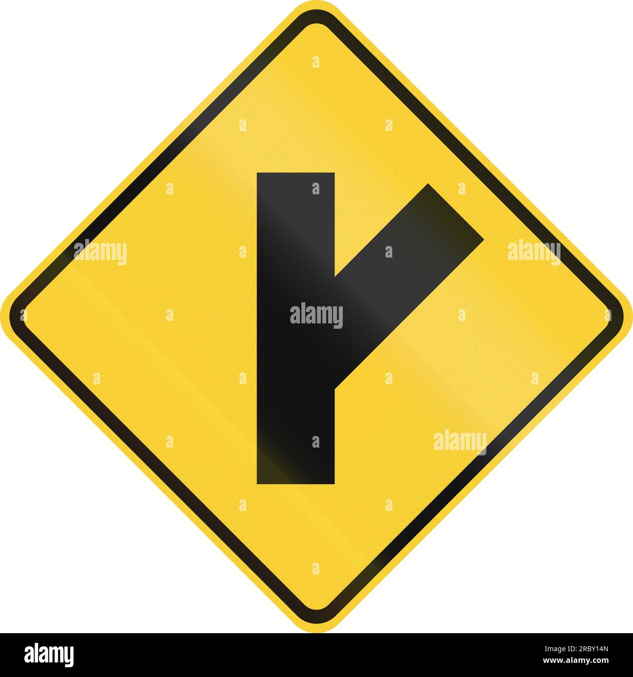 US road warning sign: Intersection ahead Stock Photo - Alamy