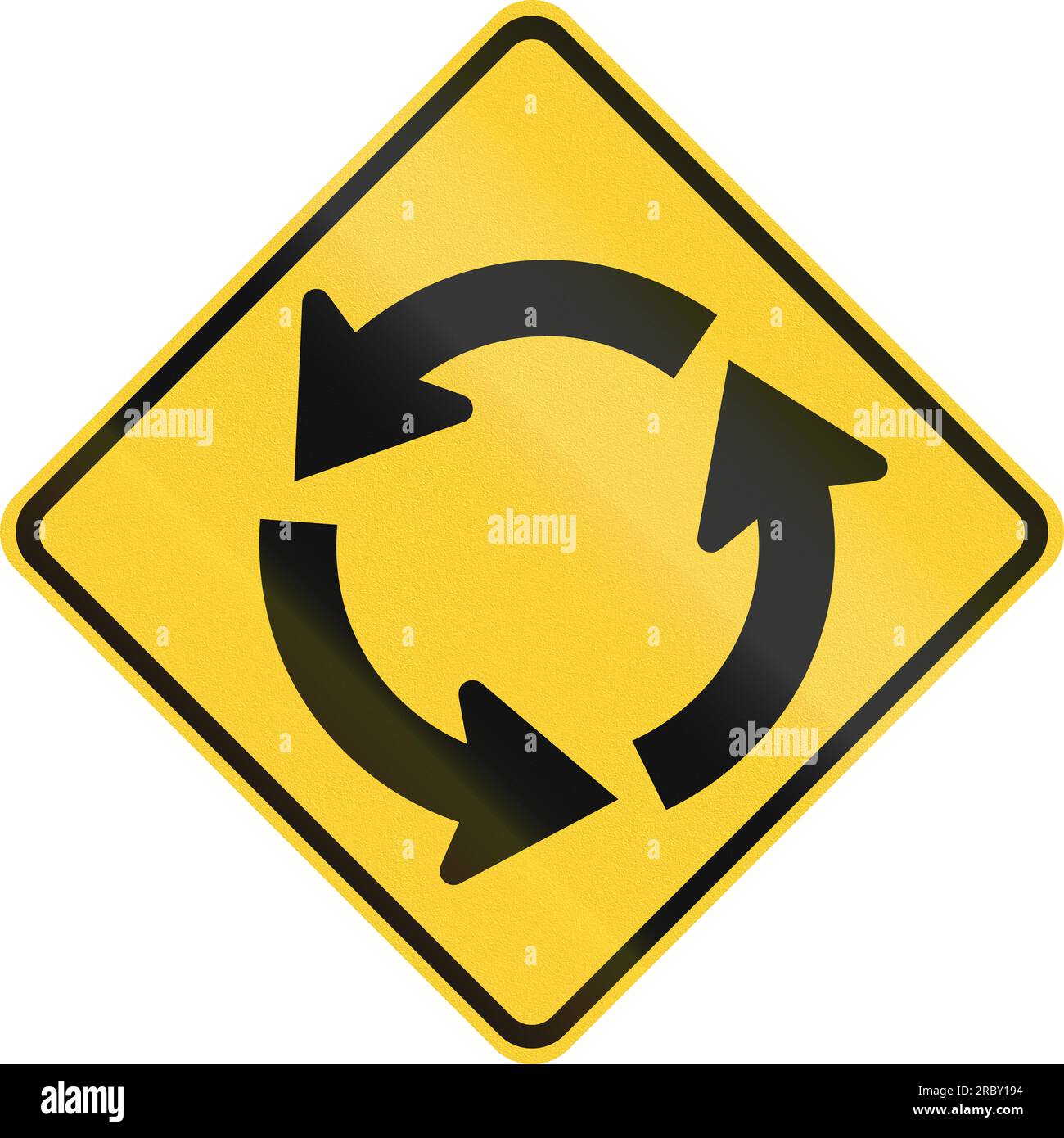 Roundabout sign usa hi-res stock photography and images - Alamy