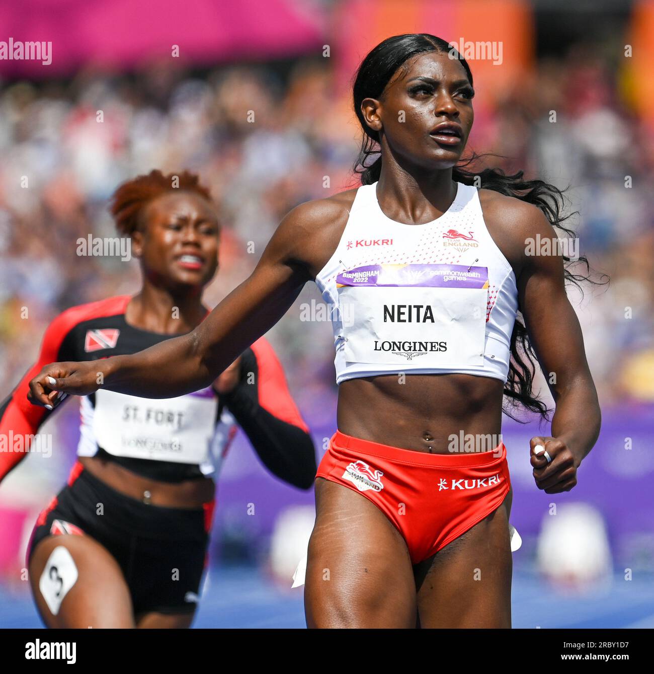 Birmingham, England. 2 August 2022. Daryll Neita of England during the ...