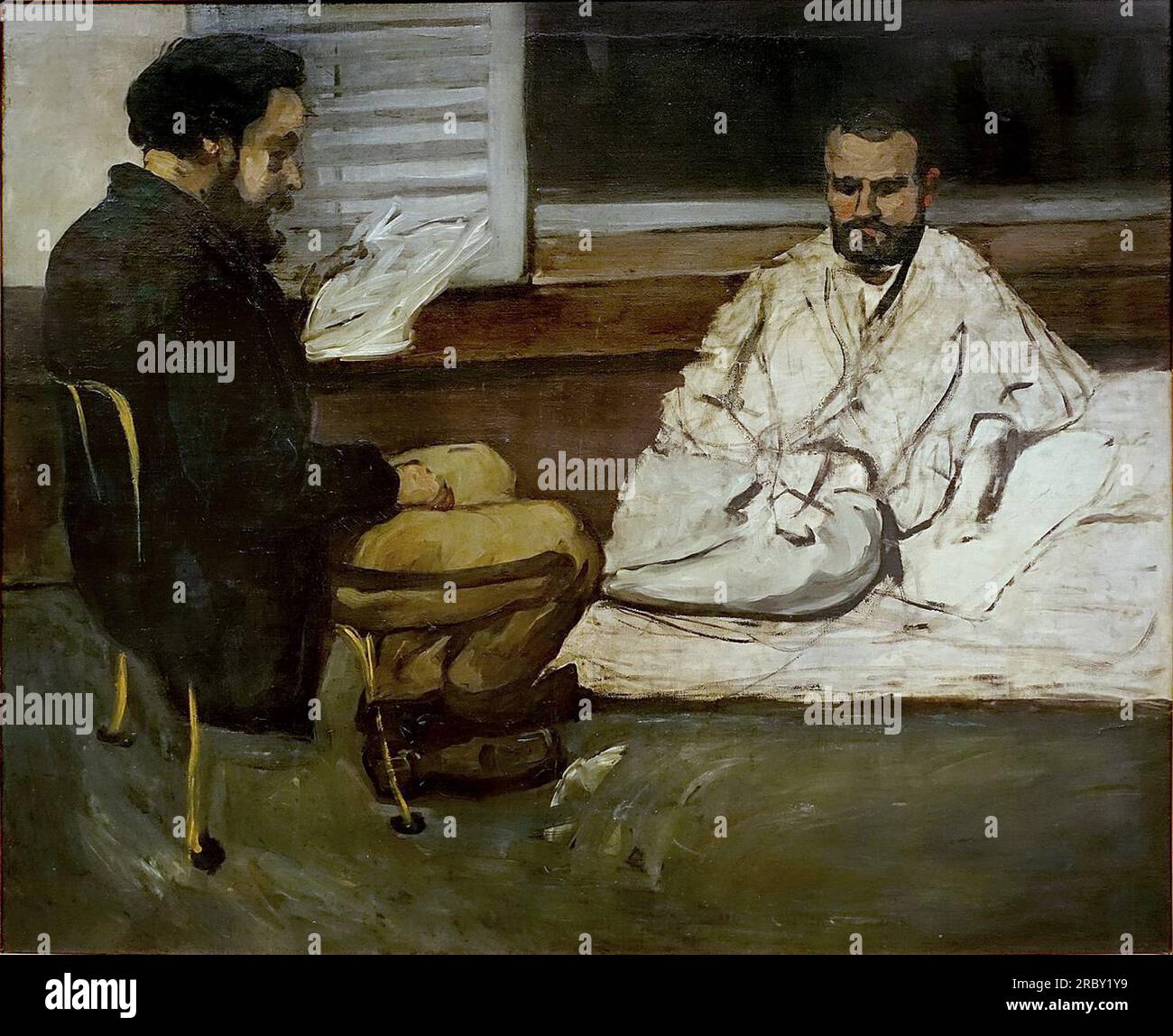 Paul Alexis Reading a Manuscript to Emile Zola 1870 by Paul Cezanne ...