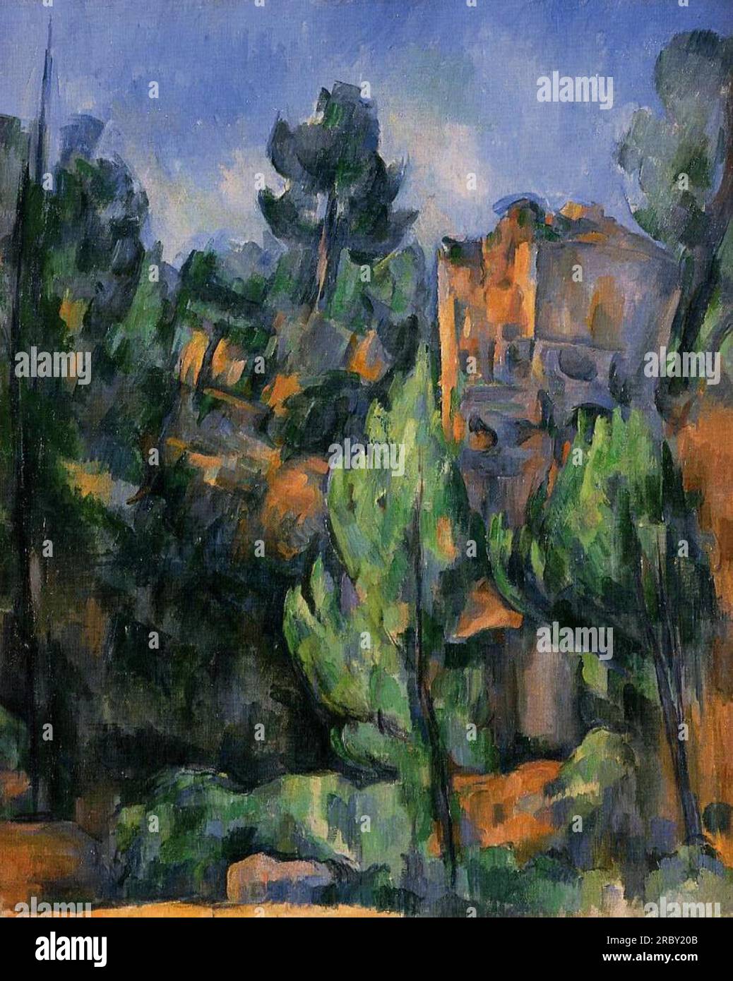 Bibemus Quarry 1898 by Paul Cezanne Stock Photo - Alamy