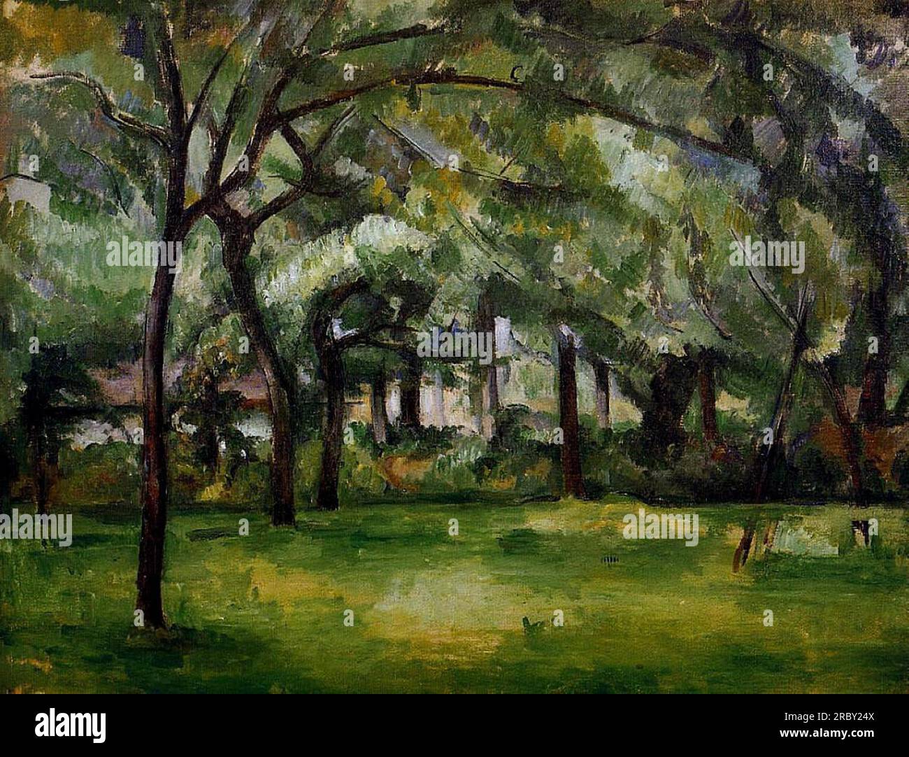 Farm in Normandy. Summer 1882 by Paul Cezanne Stock Photo - Alamy