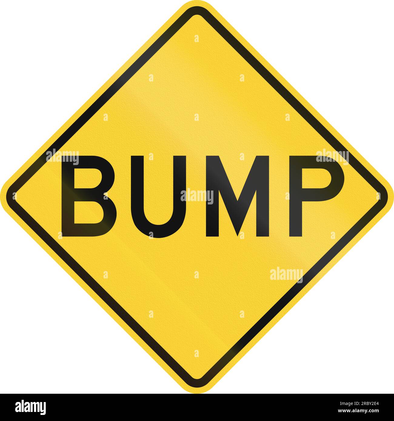 US road warning sign: Bump Stock Photo - Alamy