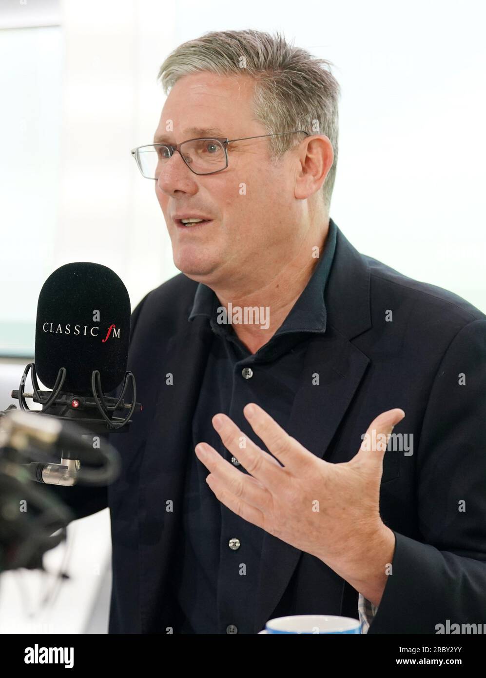 Labour Party leader Sir Keir Starmer during an interview with Classic ...