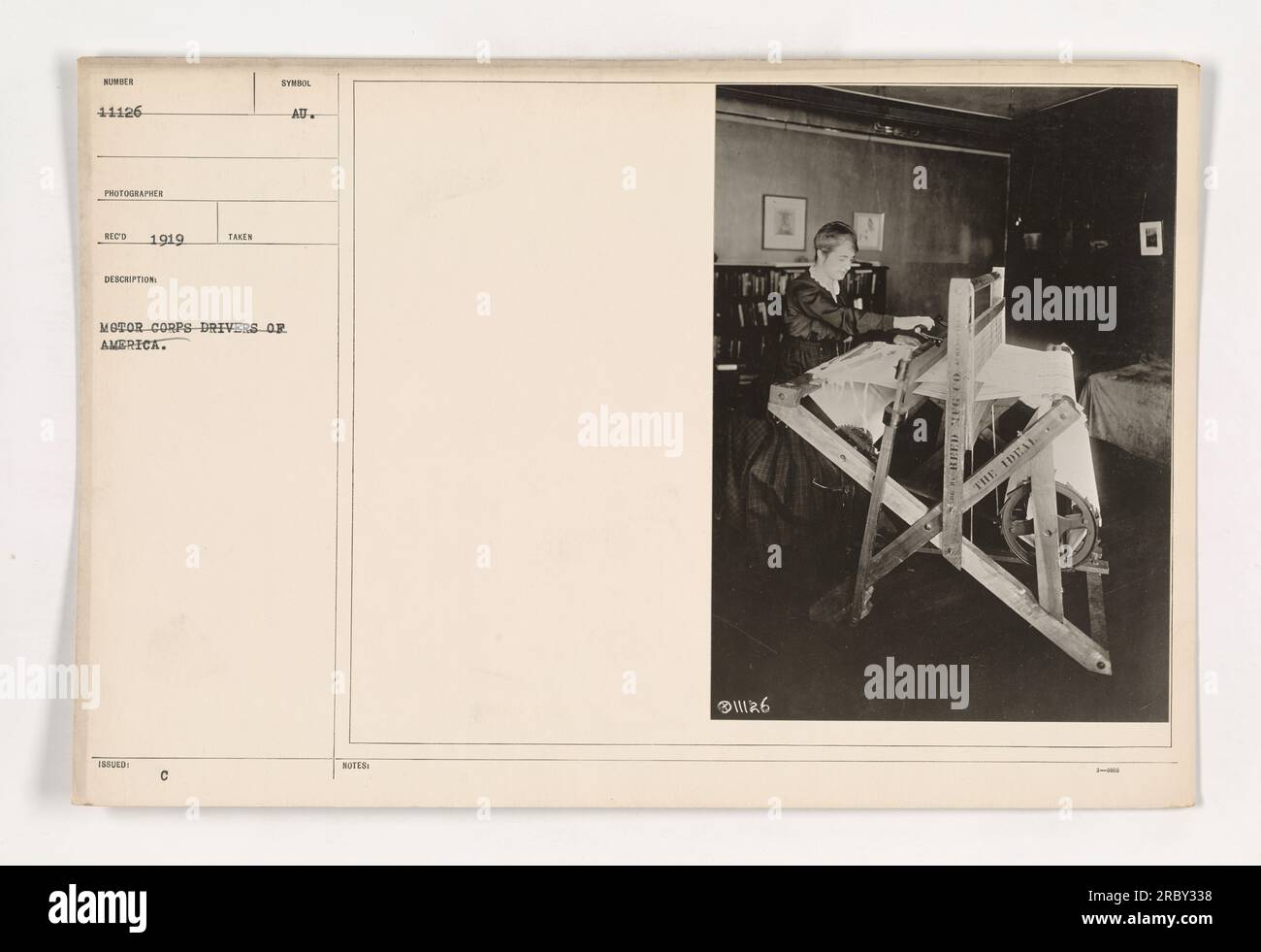 Motor Corps drivers of America in 1919, symbolized by the "C" on their ...