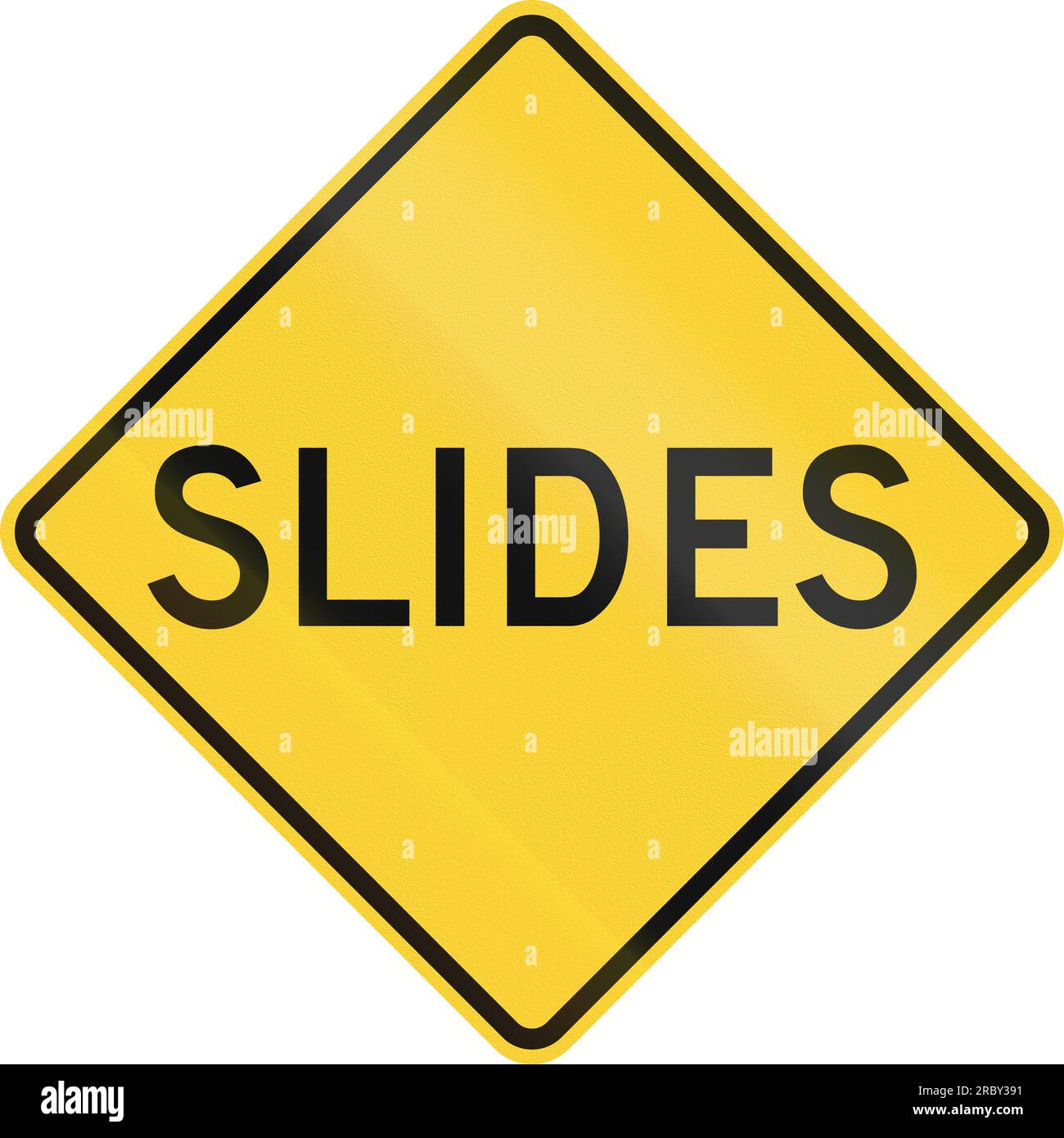 US road warning sign: Slides Stock Photo - Alamy